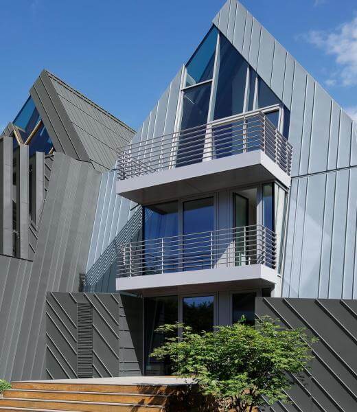 Zinco titanio sistemi per facciate di Rheinzink